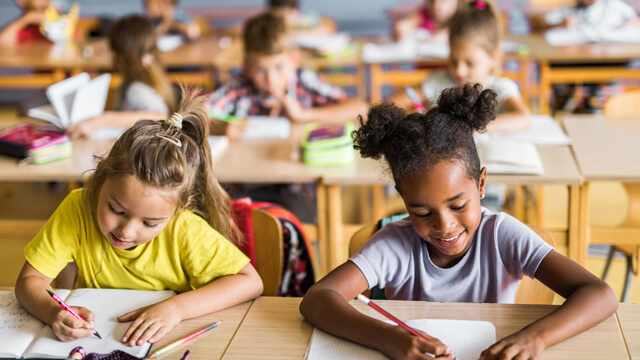 Kids Working In Class